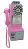 Retro Phone - 1950's Pay Phone - Red - Crosley - CR56-RE - Retro Phones