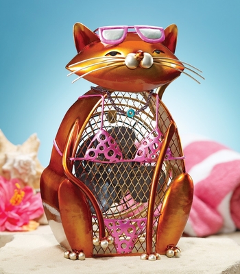 Figurine Fan - Cat - Summer - Deco Breeze - DBF0175 - Figurine Fans