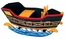 Kids Rocking Horse - Retro Rockers, Pirate Boat - Guidecraft - G51101 ...