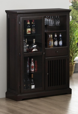 Marbrisa Mission Style Bar Cabinet - 103554 - Curio Cabinets