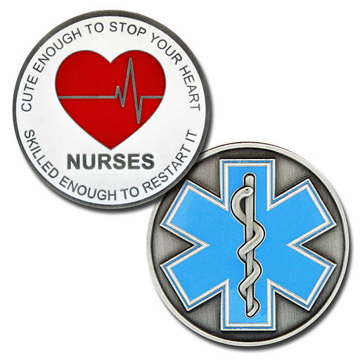 Cute Enough Nurse Coin