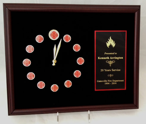 Special Clock Award Especially For Firefighters