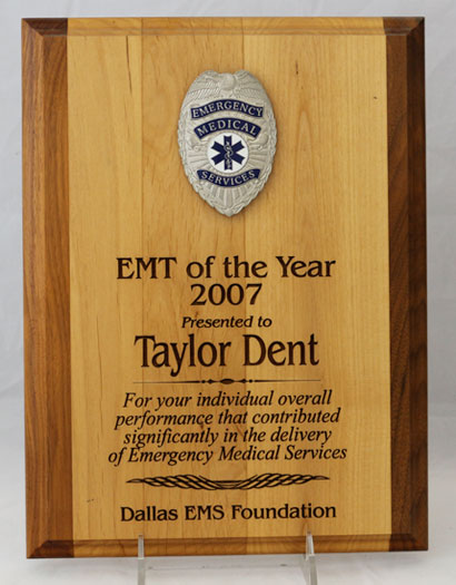 Laser Engraved Awards For The Emergency Services