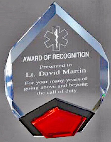 Marquis Acrylic Star Of Life Trophy - 2 Sizes