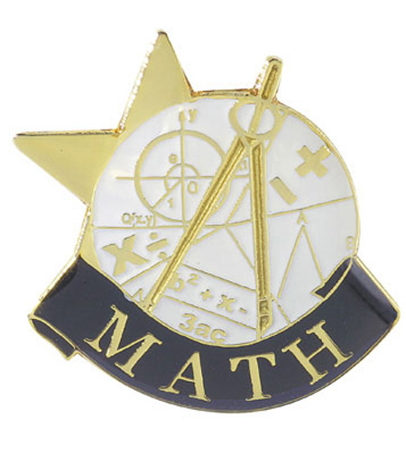 Math Scholastic Achievement Lapel Pin