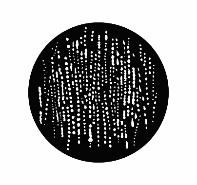 Gam Gobo 723 Heavy Rain Standard Steel - BarnDoor Lighting