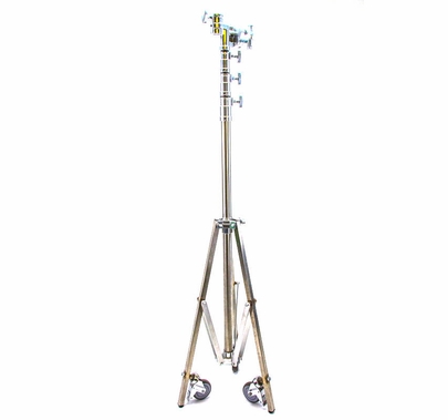 Modern Studio Medium Roller Stand Stainless Steel - BarnDoor