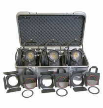 Mole-Richardson Tweenie LED Light Kit Tungsten - BarnDoor Lighting