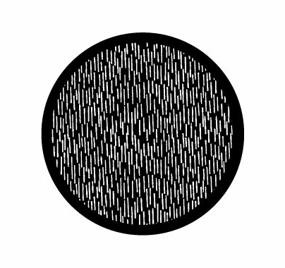 Rosco 78576 Hard Rain Raining Standard Steel Gobo Pattern - Rosco ...