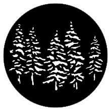 Rosco Standard Steel Gobos: Trees & Foliage Breakup - BarnDoor Lighting