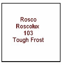 Rosco Roscolux 104 Tough Silk Diffusion Gel Filter Sheet 20"x24 ...