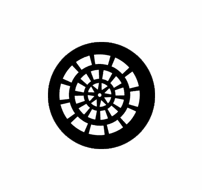 Rosco Rose Window 77758 Standard Steel Gobo - Rosco Standard Steel ...