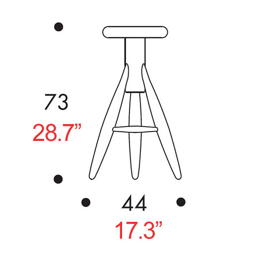 Artek Eero Aarnio Rocket Bar Stool - Great Gift Ideas
