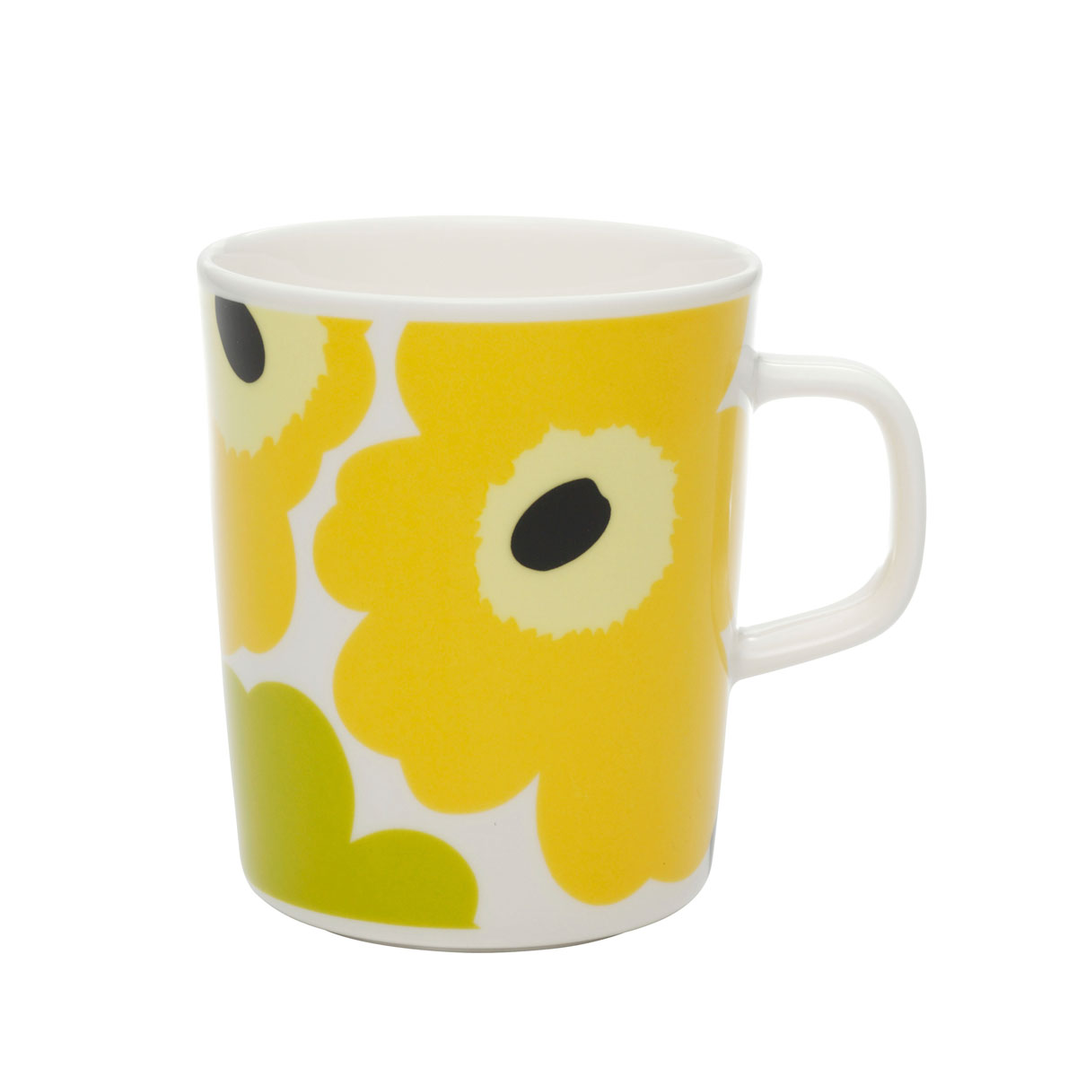 Marimekko Unikko Yellow / Lime Mug - Marimekko Unikko Dinnerware