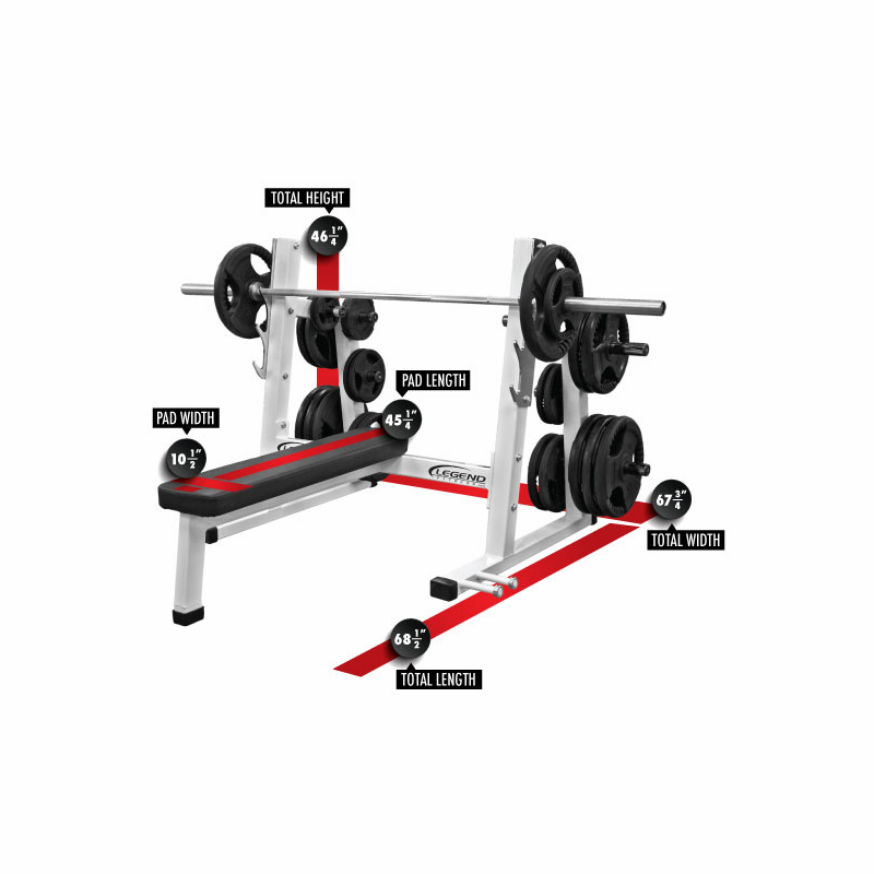 Legend Fitness Pro Series Olympic Flat Bench 3240