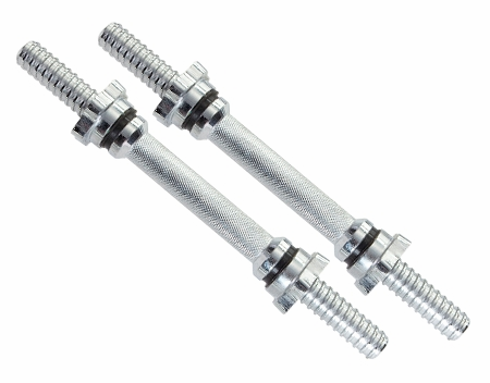 Regular 14 inch Solid Threaded Dumbbell Handles - Pair