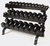 Troy 5-75lb Dumbbell Set W/3 Tier Shelf Rack
