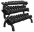 VTX 5-75lb Dumbbells W/ 3 Tier Shelf Dumbbell Rack