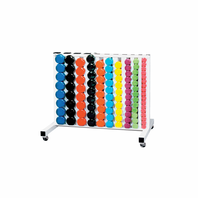 York Vinyl Dumbbell Club Pack W/Rack