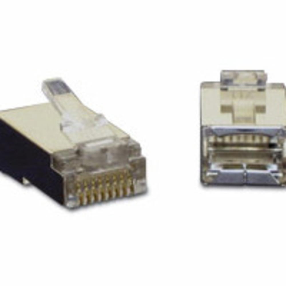 Cables To Go RJ45 Shielded Cat5 Modular Plug (with Load Bar) for Round ...