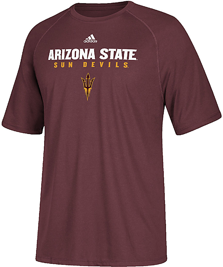 Arizona State Sun Devils Maroon Sideline 2017 Adidas Climalite ...