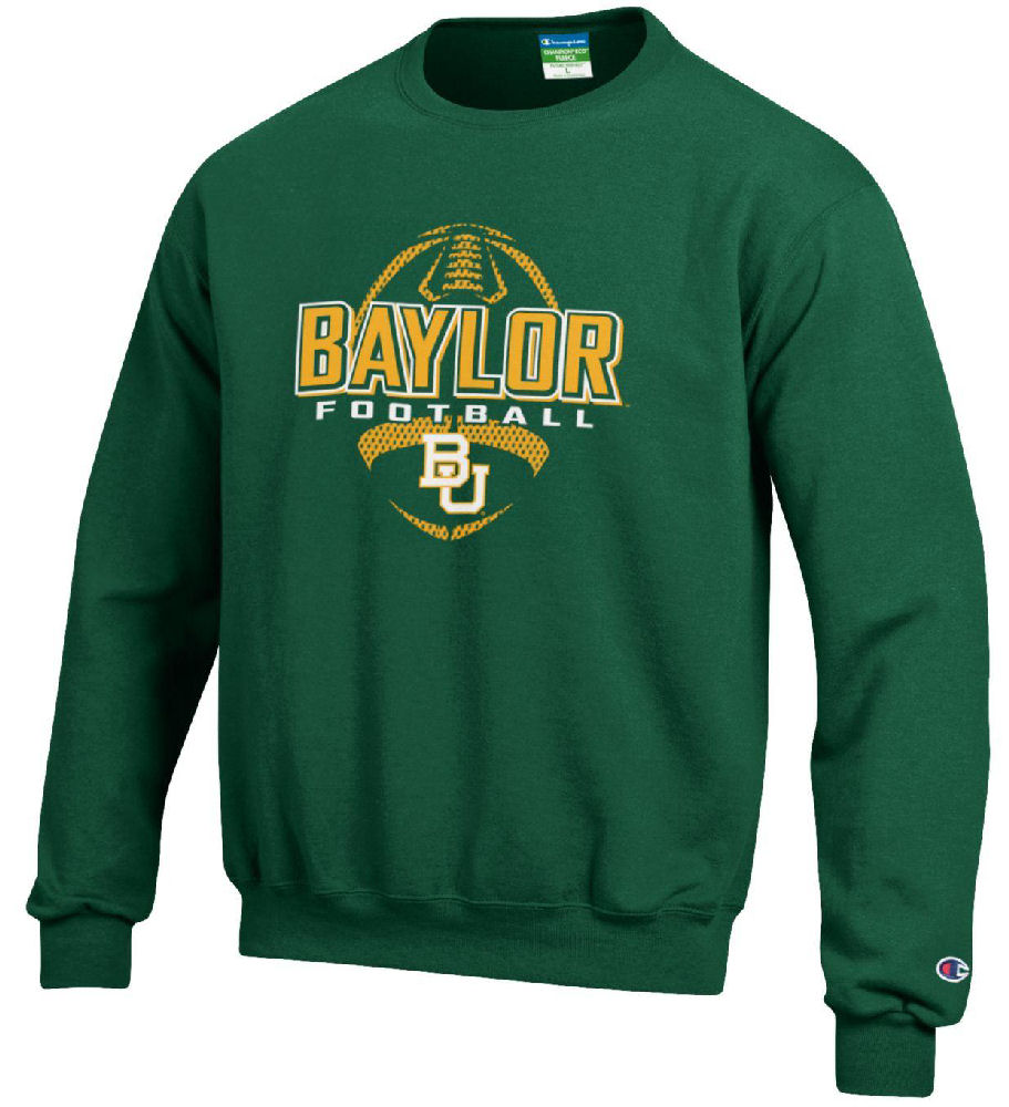 Baylor Bears Adult Football Crewneck Sweatshirt by Champion | Baylor ...
