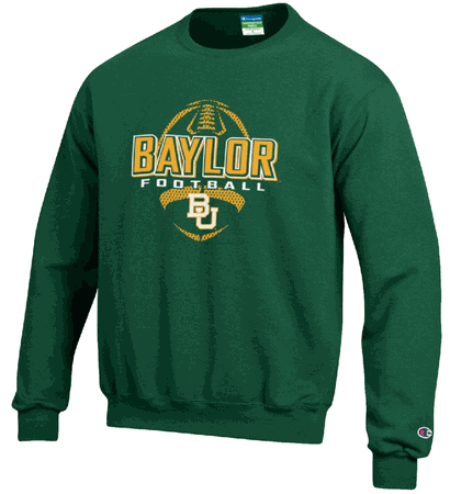 Baylor Bears Adult Football Crewneck Sweatshirt by Champion | Baylor ...