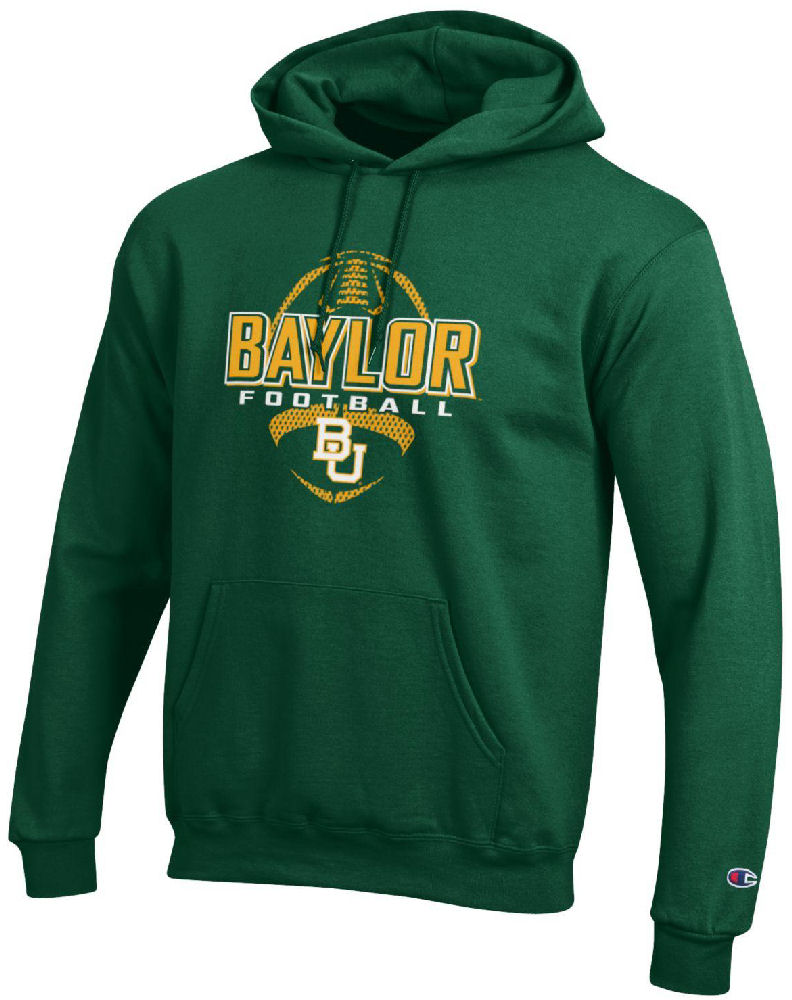Baylor Bears Men's Football Powerblend Hoodie Sweatshirt by Champion ...