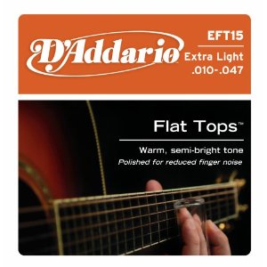 D'Addario EFT15 Flat Tops Phosphor Bronze Acoustic Guitar Strings ...