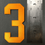 iStitch Tackle Twill Numbers | No Sew Twill Numbers | Iron On