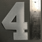iStitch Tackle Twill Numbers | No Sew Twill Numbers | Iron On