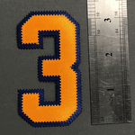 iStitch Tackle Twill Numbers | No Sew Twill Numbers | Iron On