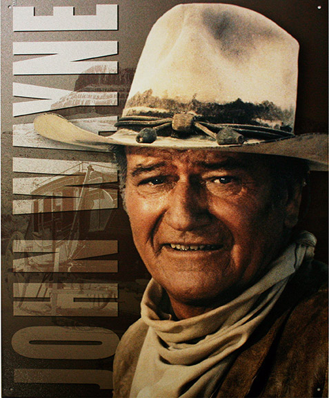 John Wayne Color Theatrical Metal Artwork