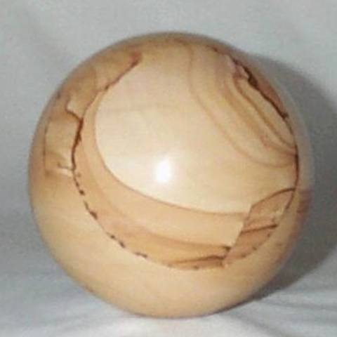 Teak Natural Marble Stone Sphere - Large, 4 Inch Dia.