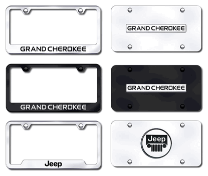 Grand Cherokee License Plates and Frames