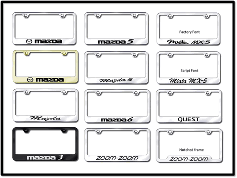 Mazda License Plate Frames