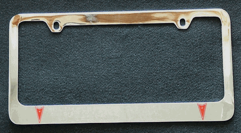 Pontiac Logo License Plate Frame