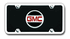 GMC Logo Black License Plate - Vanity Tag - With Chrome Frame - GMC ...