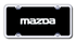 Mazda Name License Plates (Vanity Logo Tags) - Black Plate with Chrome ...