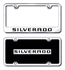 Silverado License Plates, Frames, and Accessories - CHEVROLET