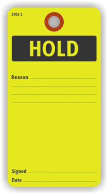 HOLD TAG