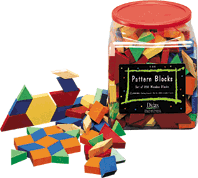 DIDAX Wooden Pattern Blocks (1 cm)