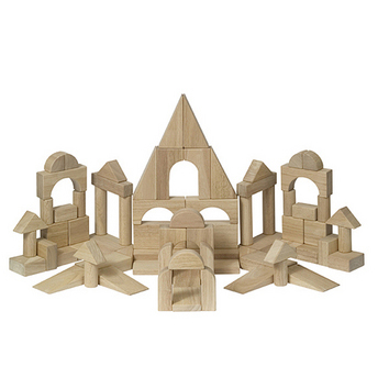 Guidecraft 76 pc. Hardwood Deluxe Blk Set