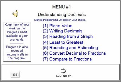 Decimal Basics - Menu #1