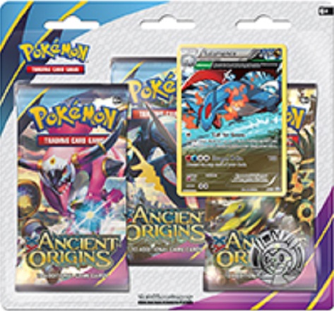 Pokemon (XY07) X&Y ANCIENT ORIGINS 3 PACK BLISTER PACK SET containing 3 ...