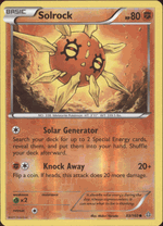 SOLROCK Pokemon XY Primal Clash PARALLEL (Reverse) FOIL Card # 83/160