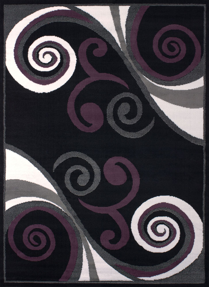 Designer Home Cowboy Area Rug 851-10534 Billow Burgundy Swirls Curves ...
