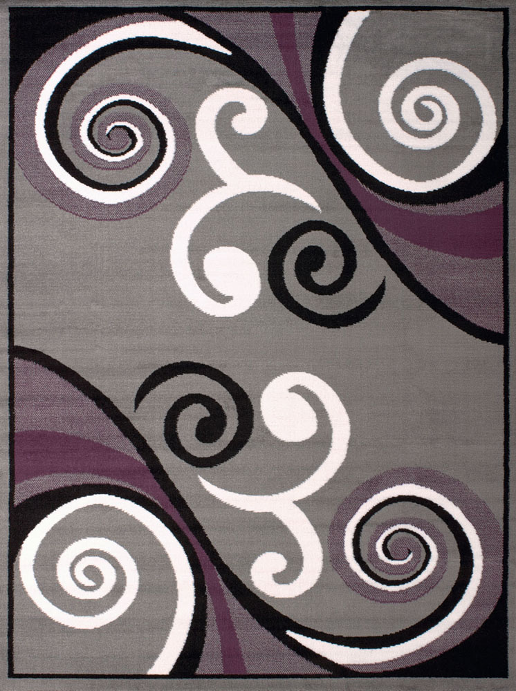 Designer Home Cowboy Area Rug 851-10534 Billow Burgundy Swirls Curves ...
