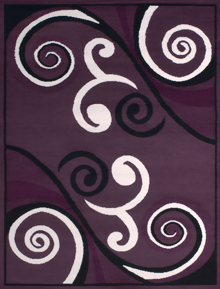Designer Home Cowboy Area Rug 851-10534 Billow Burgundy Swirls Curves ...