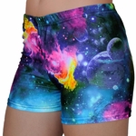 Colorful Outer Space Galaxy Planets & Cosmos Printed Spandex ...